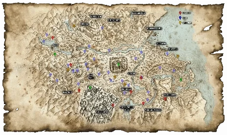 Gothic 1 Remake World Map with Markers Mod v2.1 | MegaGames